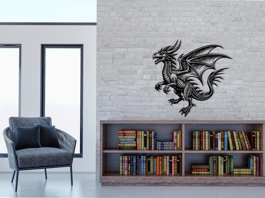 Dragon Wall Decor, Chinese Dragon Decor, Metal Wall Decor, Japanese ...