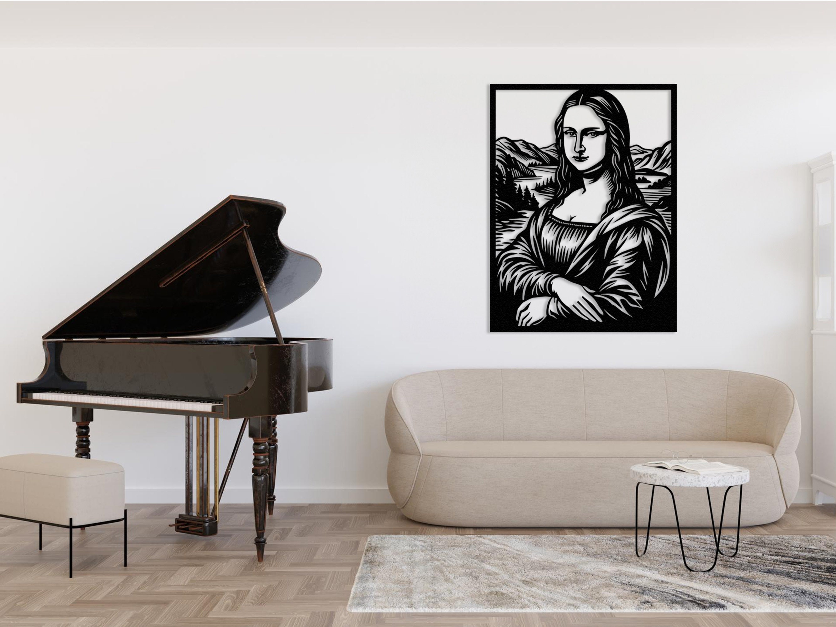 Mona Lisa Wall Art, Metal Wall Decor, Leonardo Da Vinci, Renaissance ...
