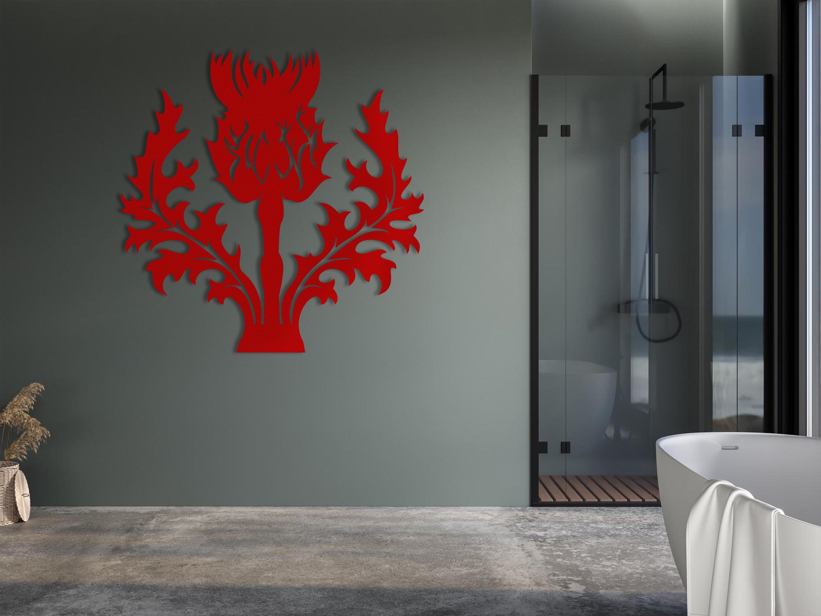 Thistle Wall Decor, Metal Wall Decor, Flower of Scotland, Nature Wall ...