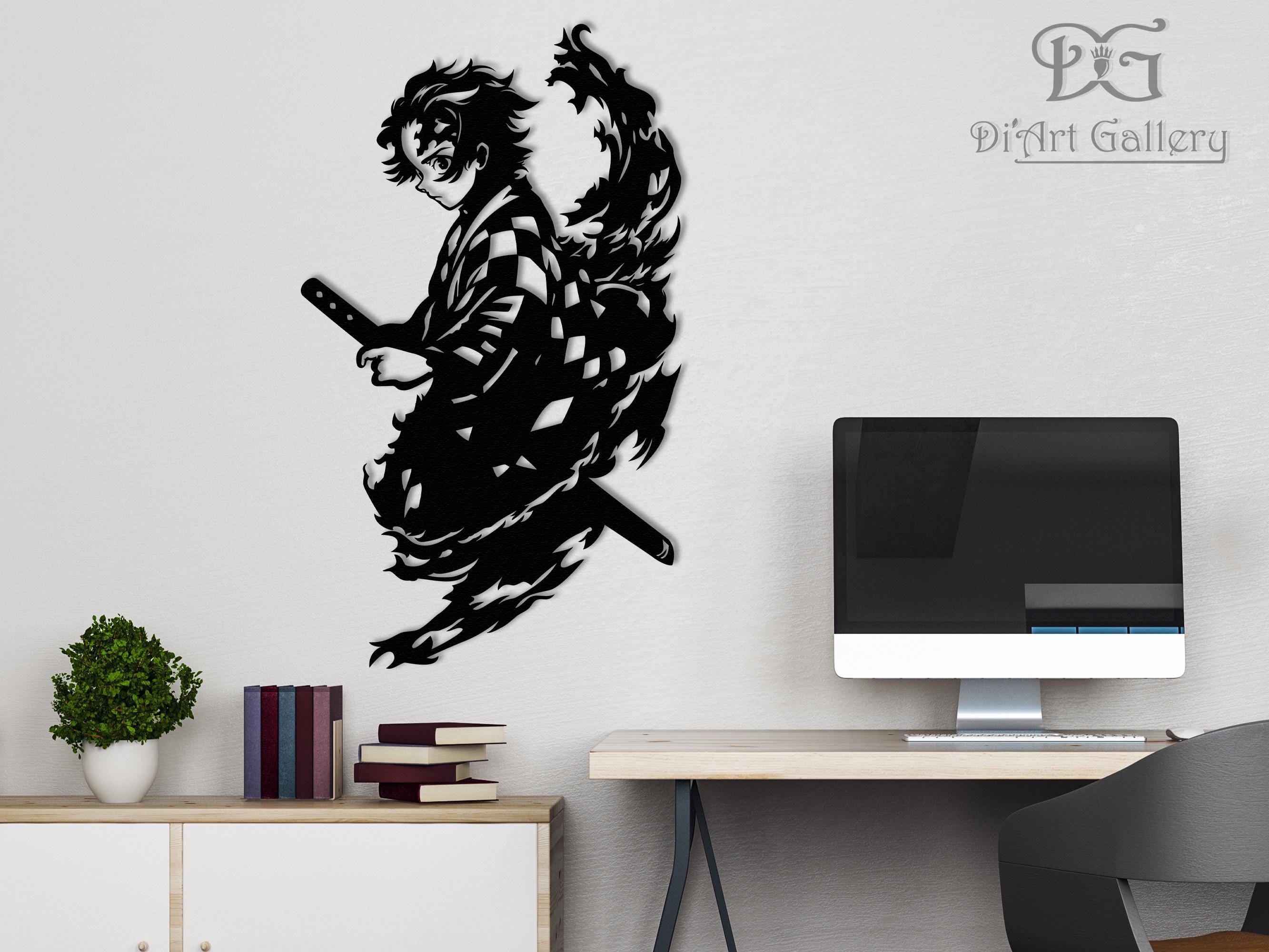 Anime Metal Wall Art, Manga Home Decor, Gamer Room Decor, Anime Poster ...