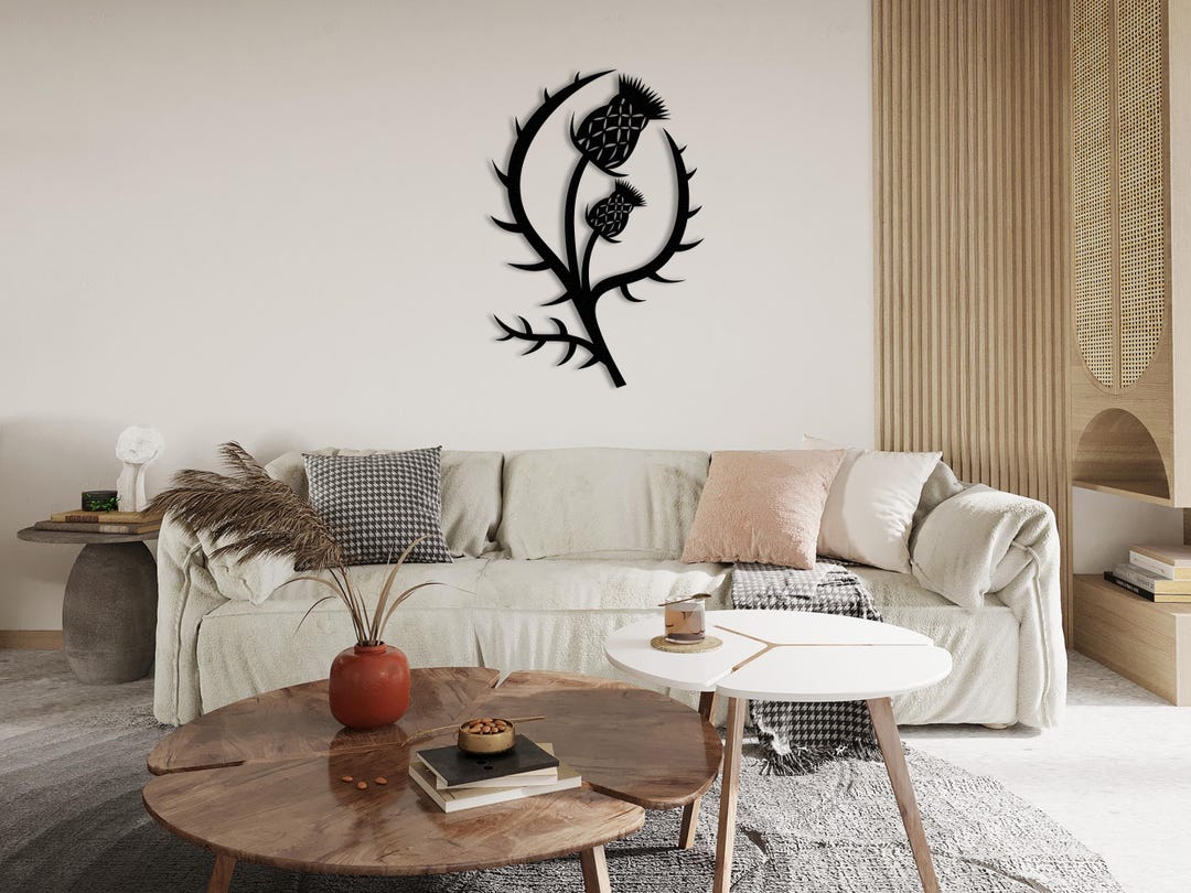 Thistle Wall Decor, Metal Wall Decor, Flower of Scotland, Nature Wall ...