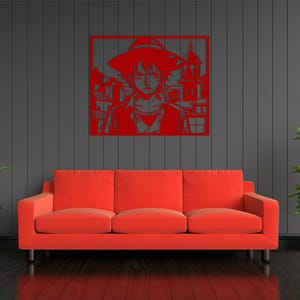Anime Metal Wall Art, Manga Home Decor, Gamer Room Decor, Anime Poster ...