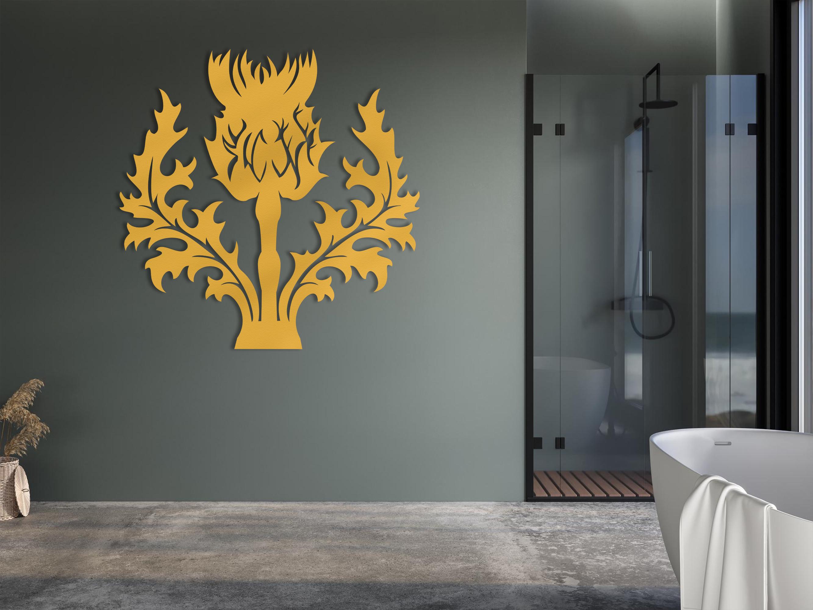Thistle Wall Decor, Metal Wall Decor, Flower of Scotland, Nature Wall ...