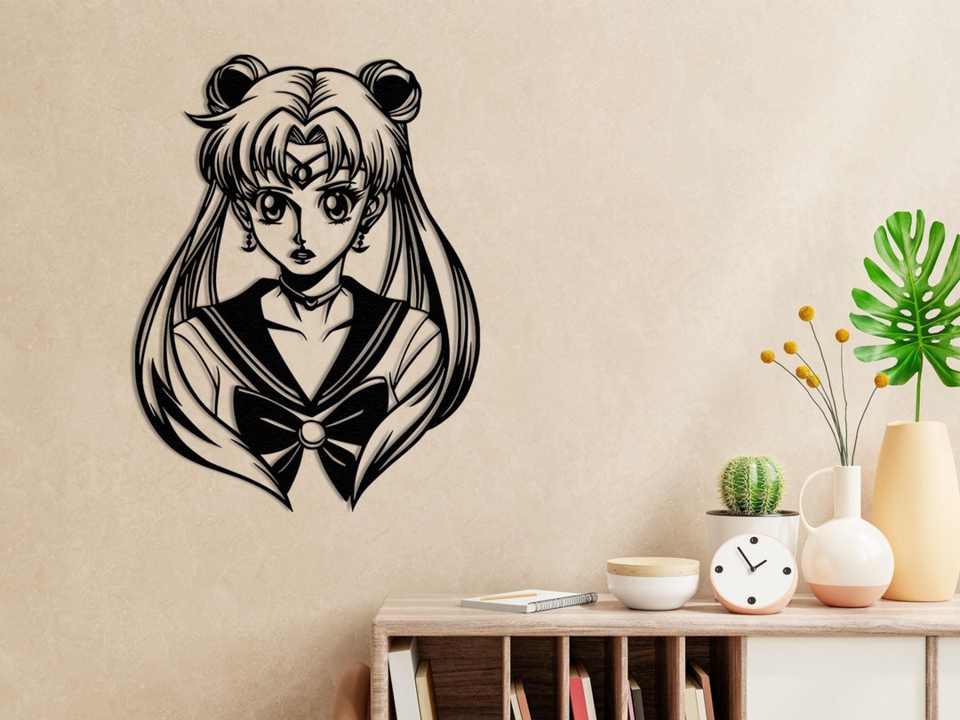 Anime Metal Wall Art, Manga Home Decor, Gamer Room Decor, Anime Poster ...