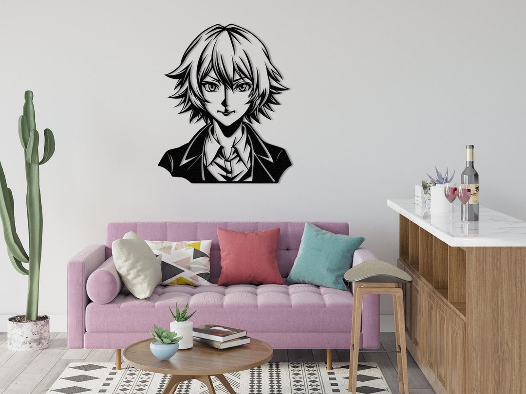 Anime Wall Art, Metal Wall Art, Manga Home Decor, Gamer Room Decor ...