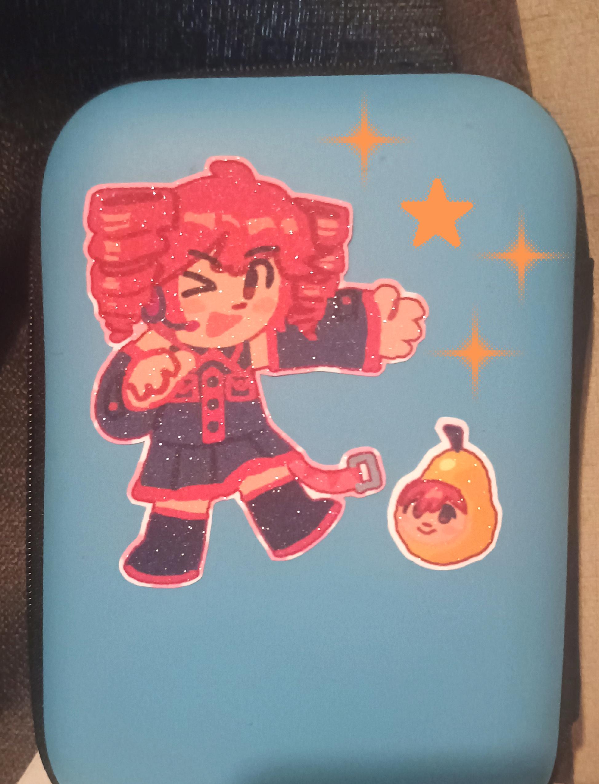 Teto Kasane Glitter Sticker Sheet - Etsy