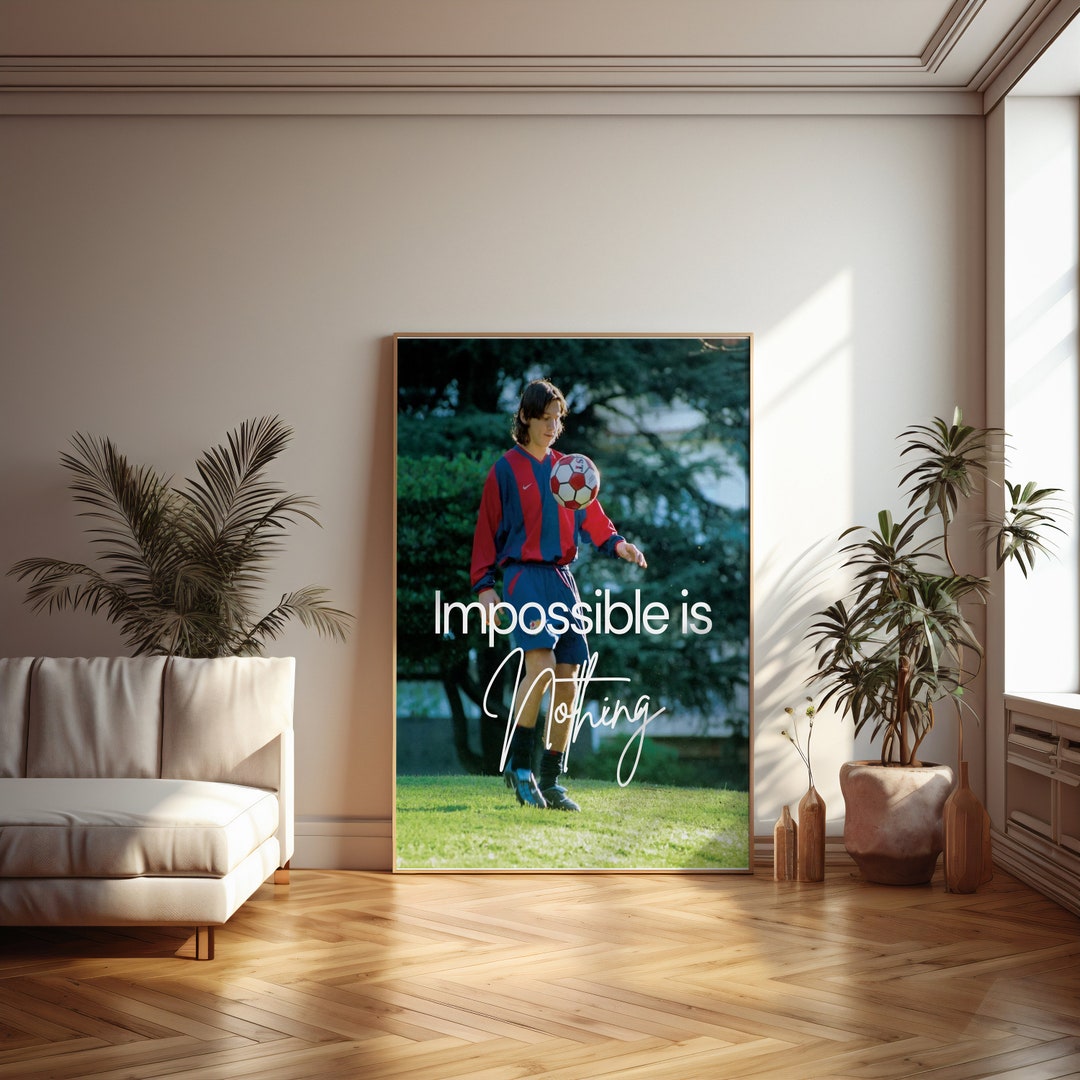 Lionel Messi Poster, Motivation Poster, Soccer Gifts, Sports Poster ...