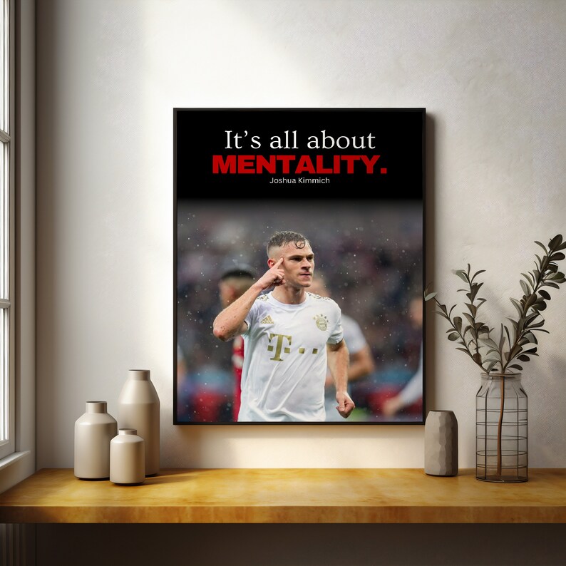 Joshua Kimmich Poster, Motivation Poster, Soccer Gifts, Sports Poster ...