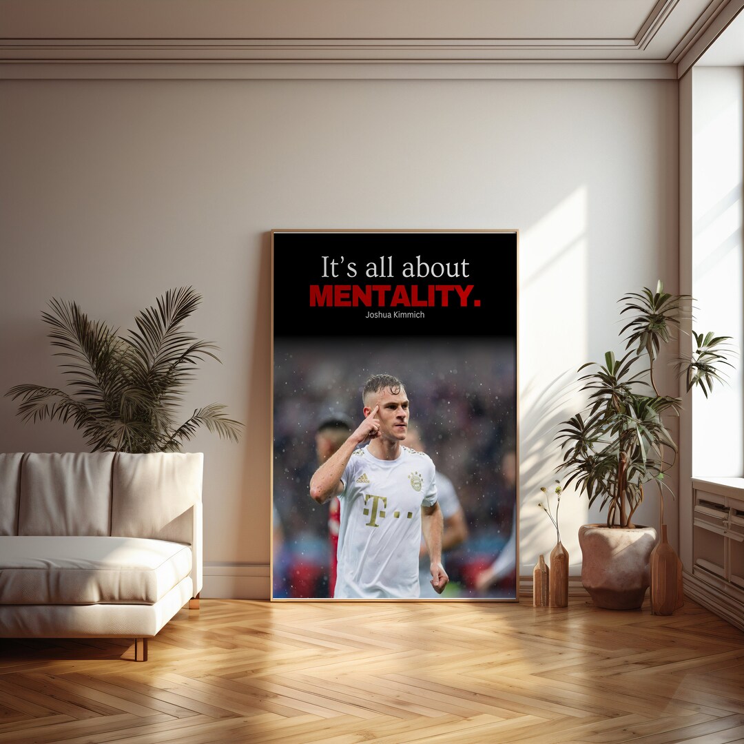 Joshua Kimmich Poster, Motivation Poster, Soccer Gifts, Sports Poster ...