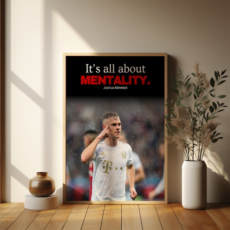 Joshua Kimmich Poster, Motivation Poster, Soccer Gifts, Sports Poster ...