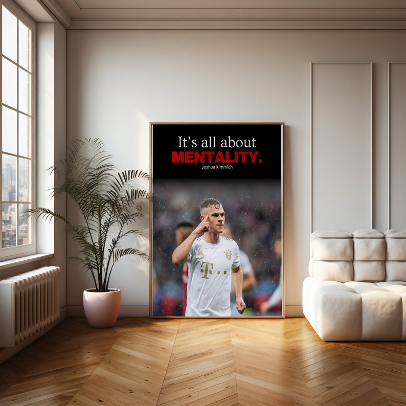 Joshua Kimmich Poster, Motivation Poster, Soccer Gifts, Sports Poster ...