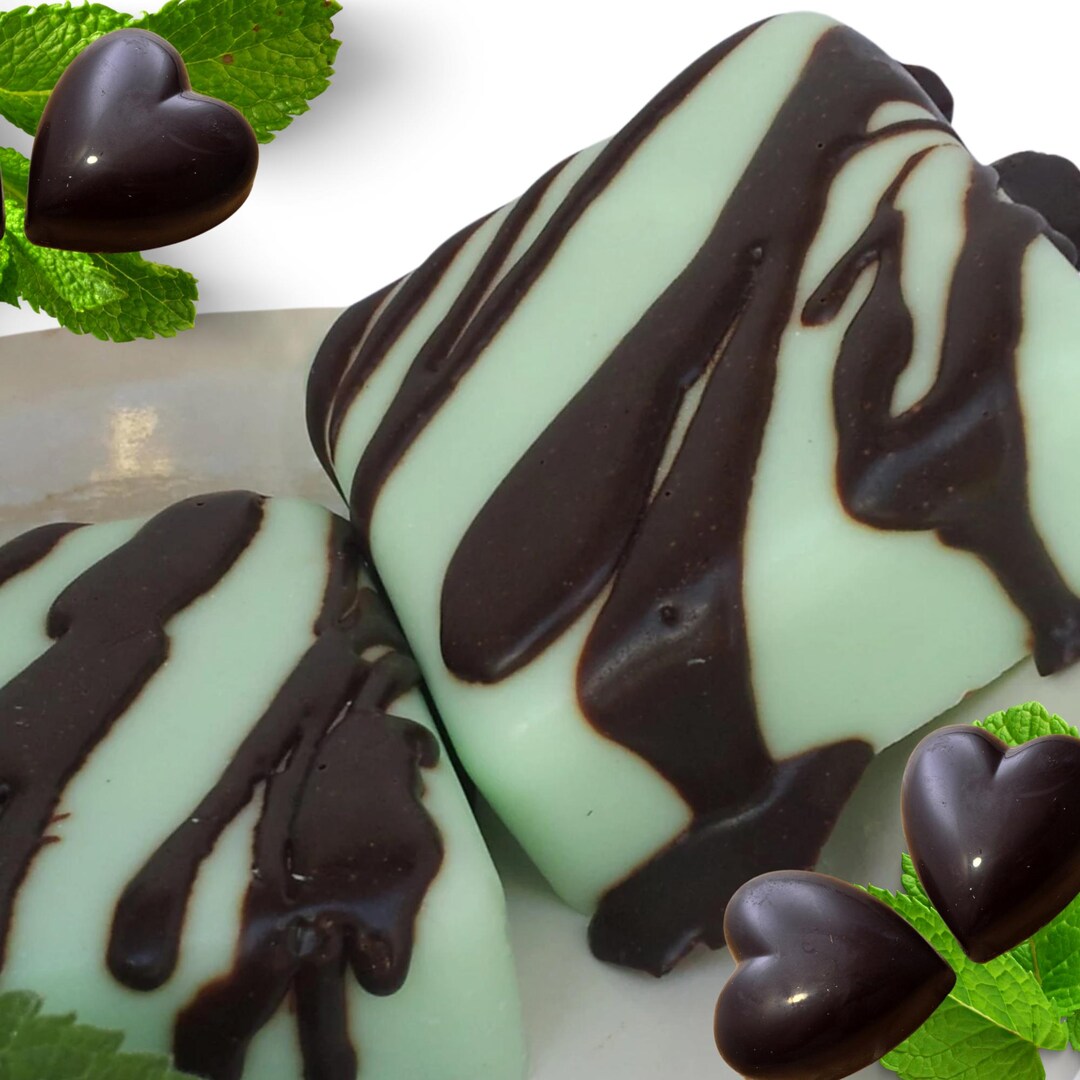Chocolate Mint Soap, Valentines Day Gift, Chocolate Mint, Cocoa Soap ...