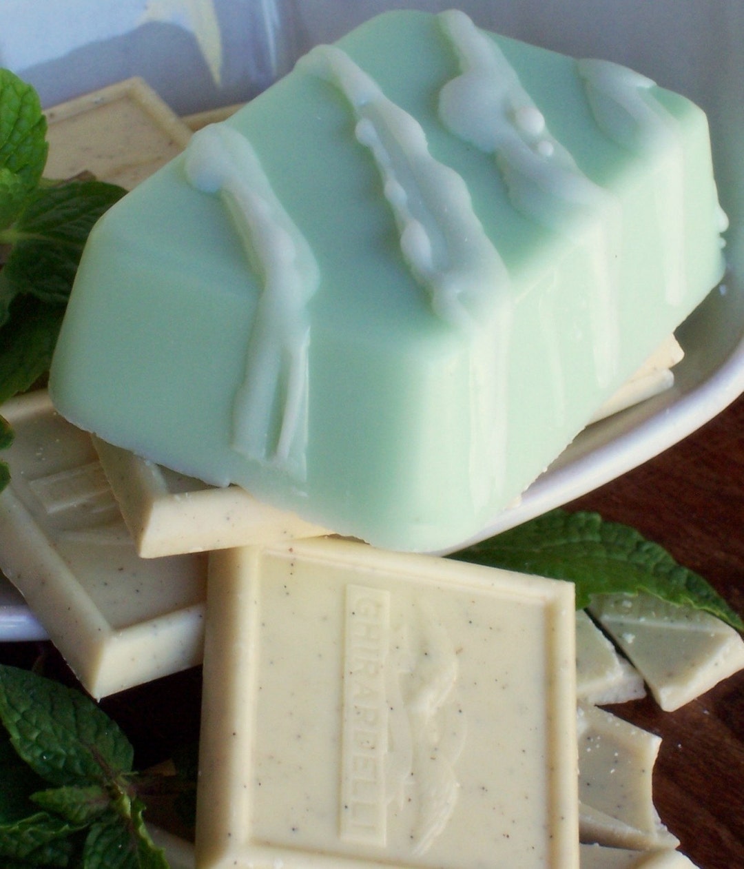 Vanilla Mint Soap Bar, Green Kitchen Hand Soap, Cool Peppermint Scent ...