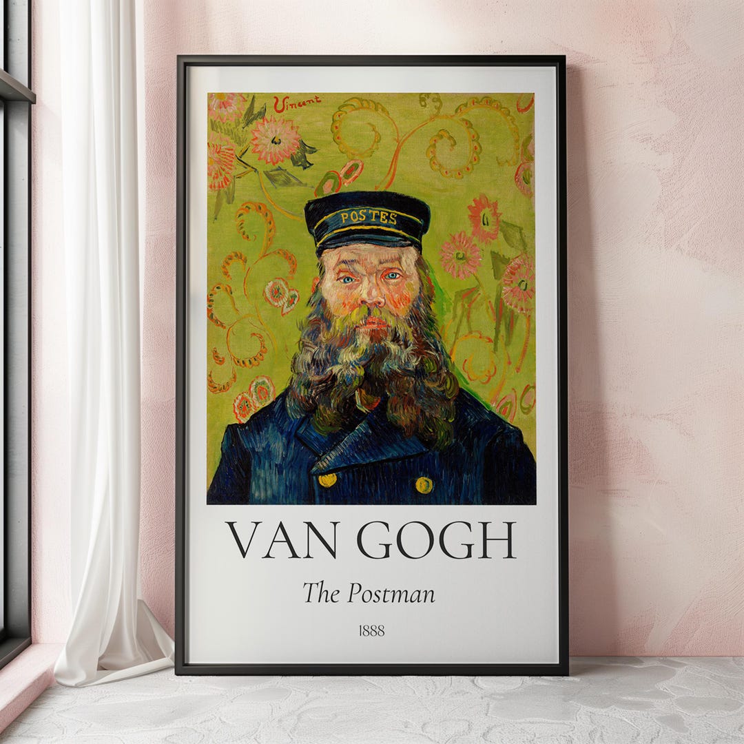 Van Gogh Art Print, the Postman, Van Gogh Exhibition Poster, Van Gogh ...