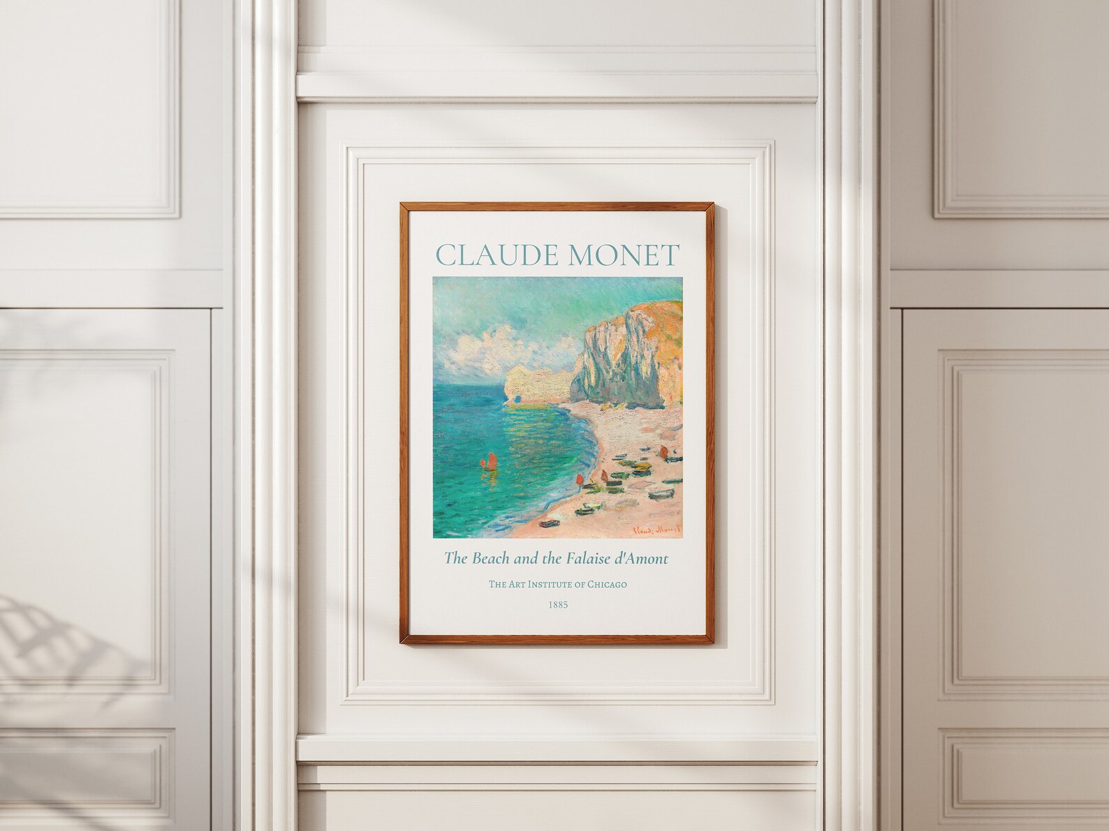 Claude Monet Art Print, the Beach and the Falaise D'amont, Monet ...