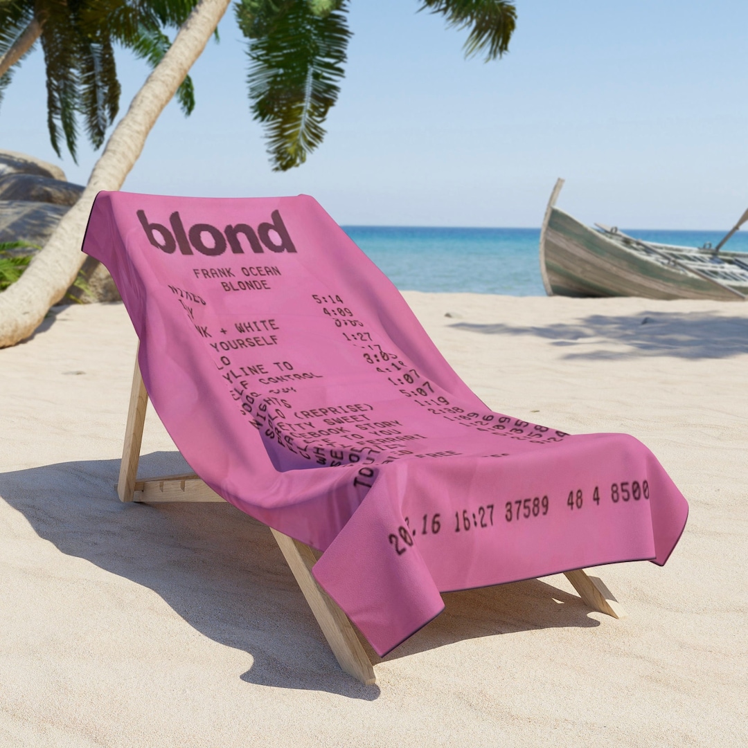 Pink, Frank Ocean, Blond Album Receipt, Beach Towel - Etsy