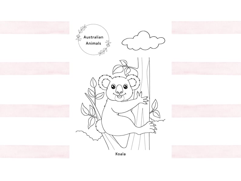 Australian Animals | Printable Colouring Pages | Preschool Activity ...