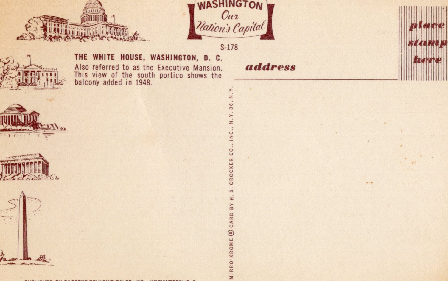 Vintage Postcard of the White House- 1970's - Etsy