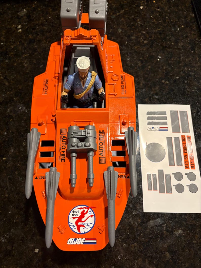 1:12 Scale GI Joe Devilfish Decals - Etsy