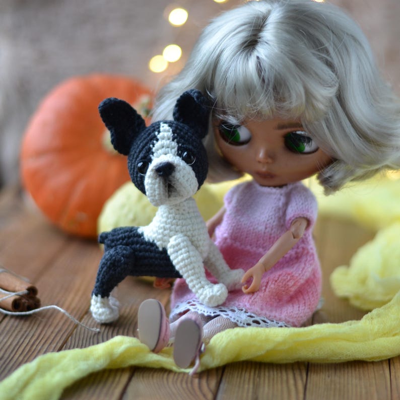Miniature Boston Terrier CROCHET PATTERN in PDF Format, Crochet Dog ...