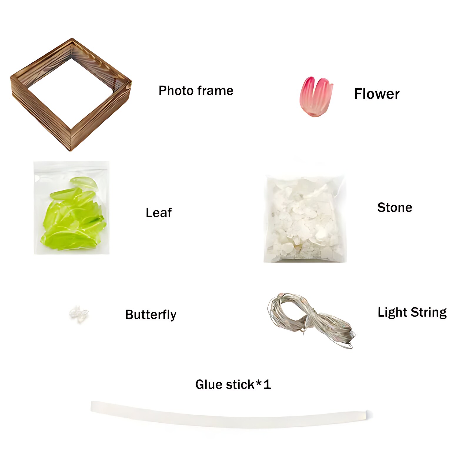 DIY LED Glass Flower Display Box Kit Handcrafted Home Decor Gift With ...