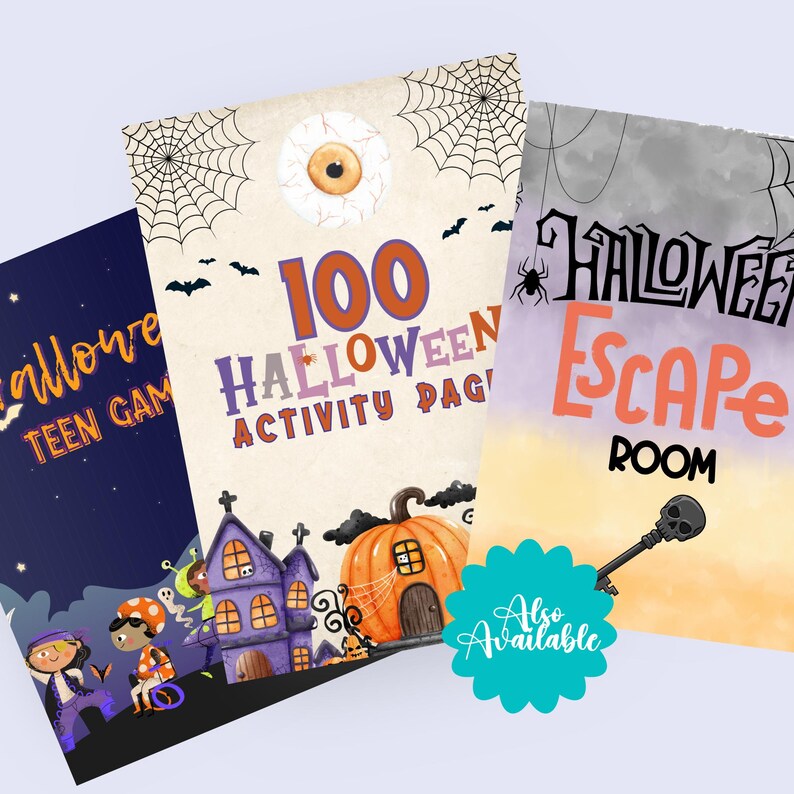 Halloween Activity Placemat, Kids Coloring Puzzle (PDF Download) - Etsy