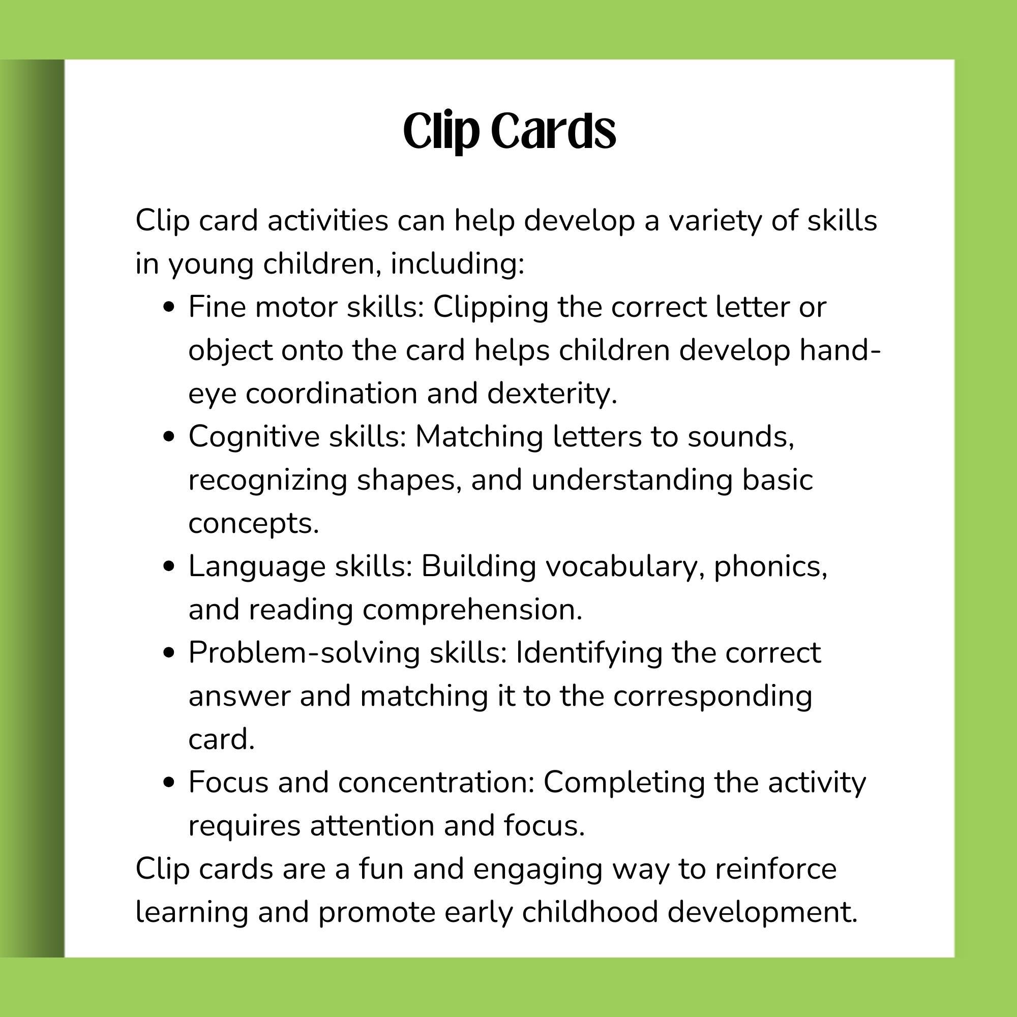 PLR Alphabet Clip Flashcards for Early Learners, Montessori, Homeschool ...