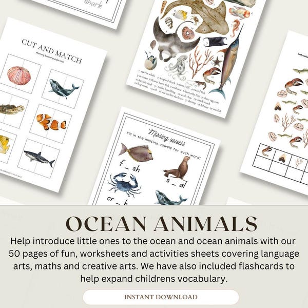 Ocean Animal - Etsy