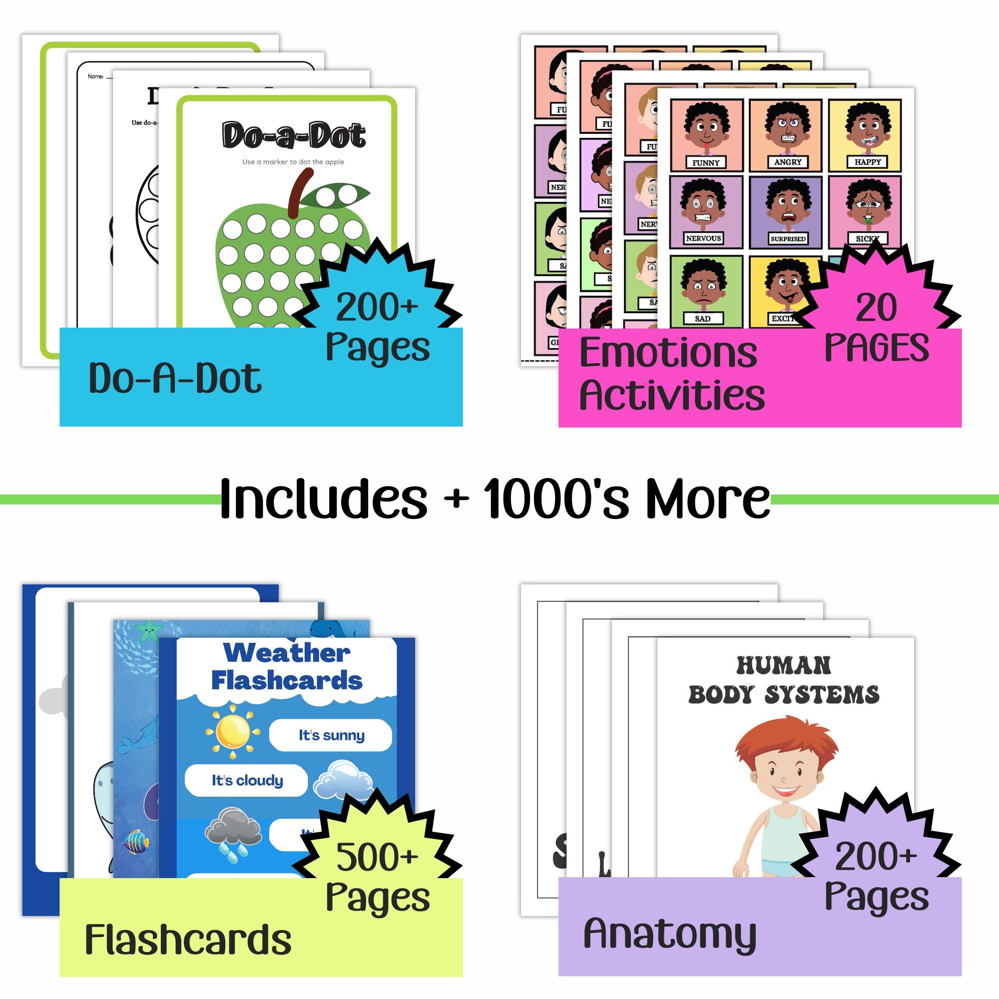 Educational PLR/MRR Worksheets & Activities | 15,000+ Kids Learning ...