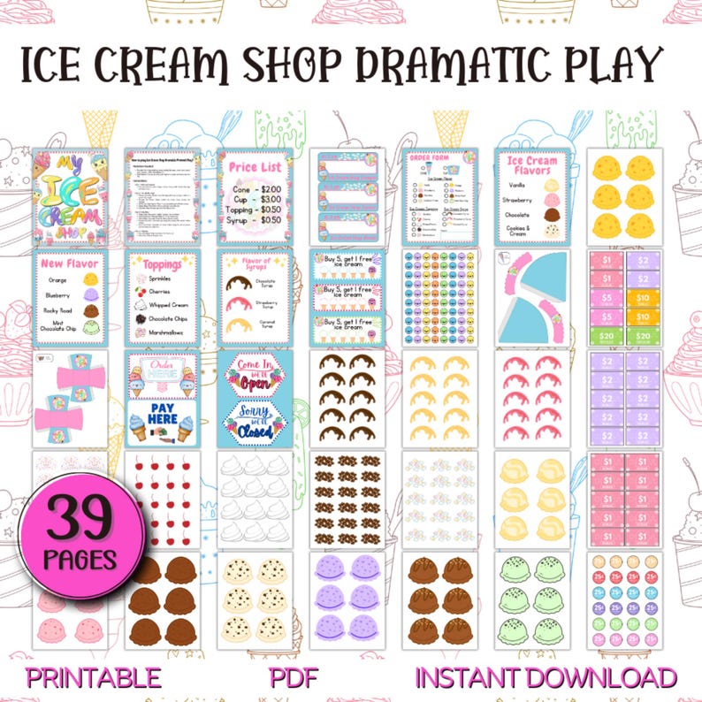 Educational Pretend Play Bundle of 18 Dramatic Role-playing Sets for ...