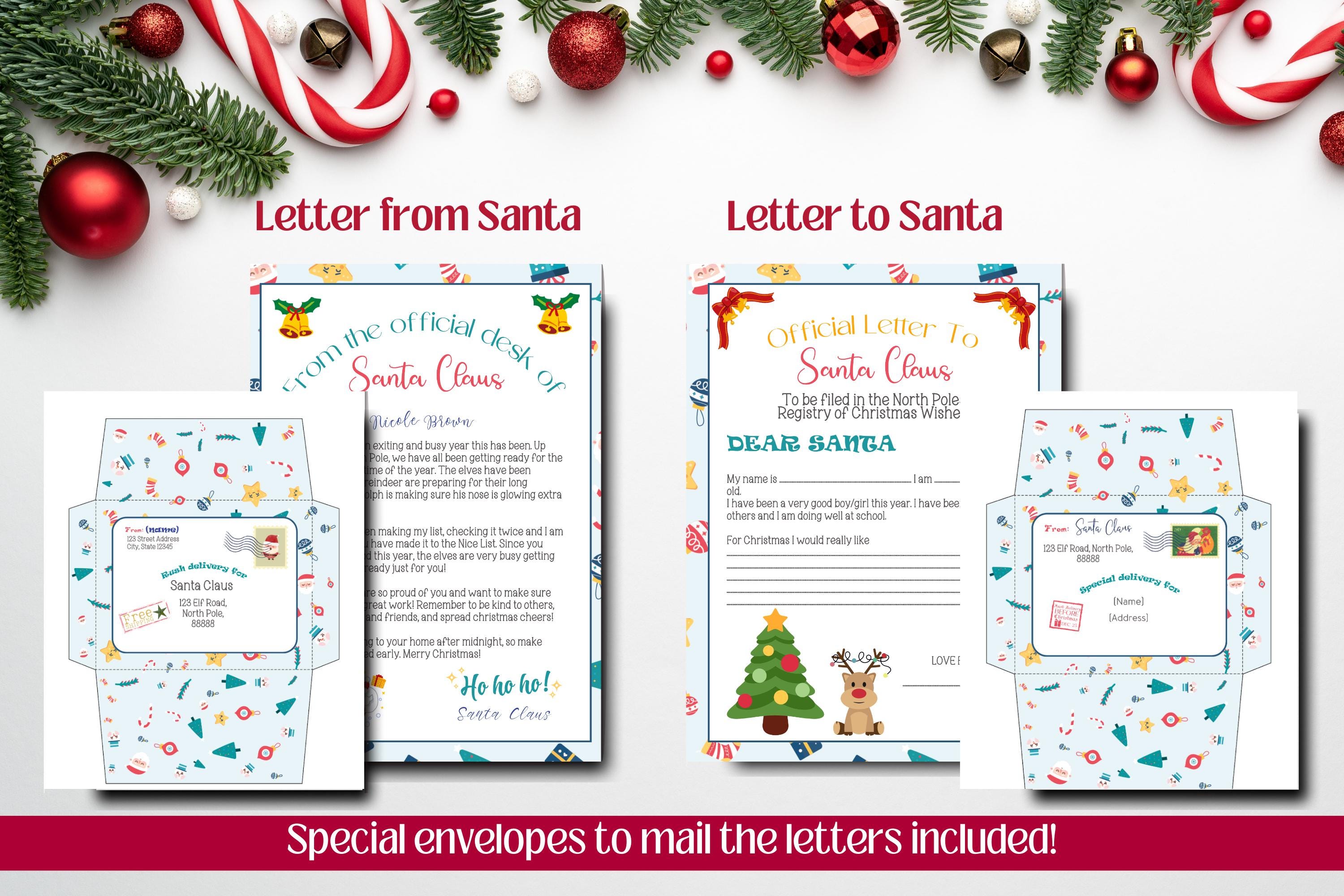 Personalized Santa Letter Kit With Magic Key, Certificate and Printable ...