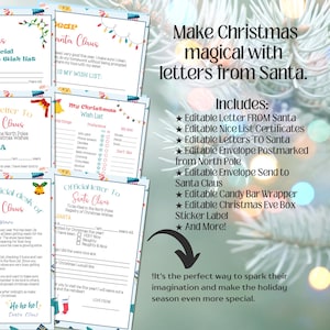 Personalized Santa Letter Kit With Magic Key, Certificate and Printable ...