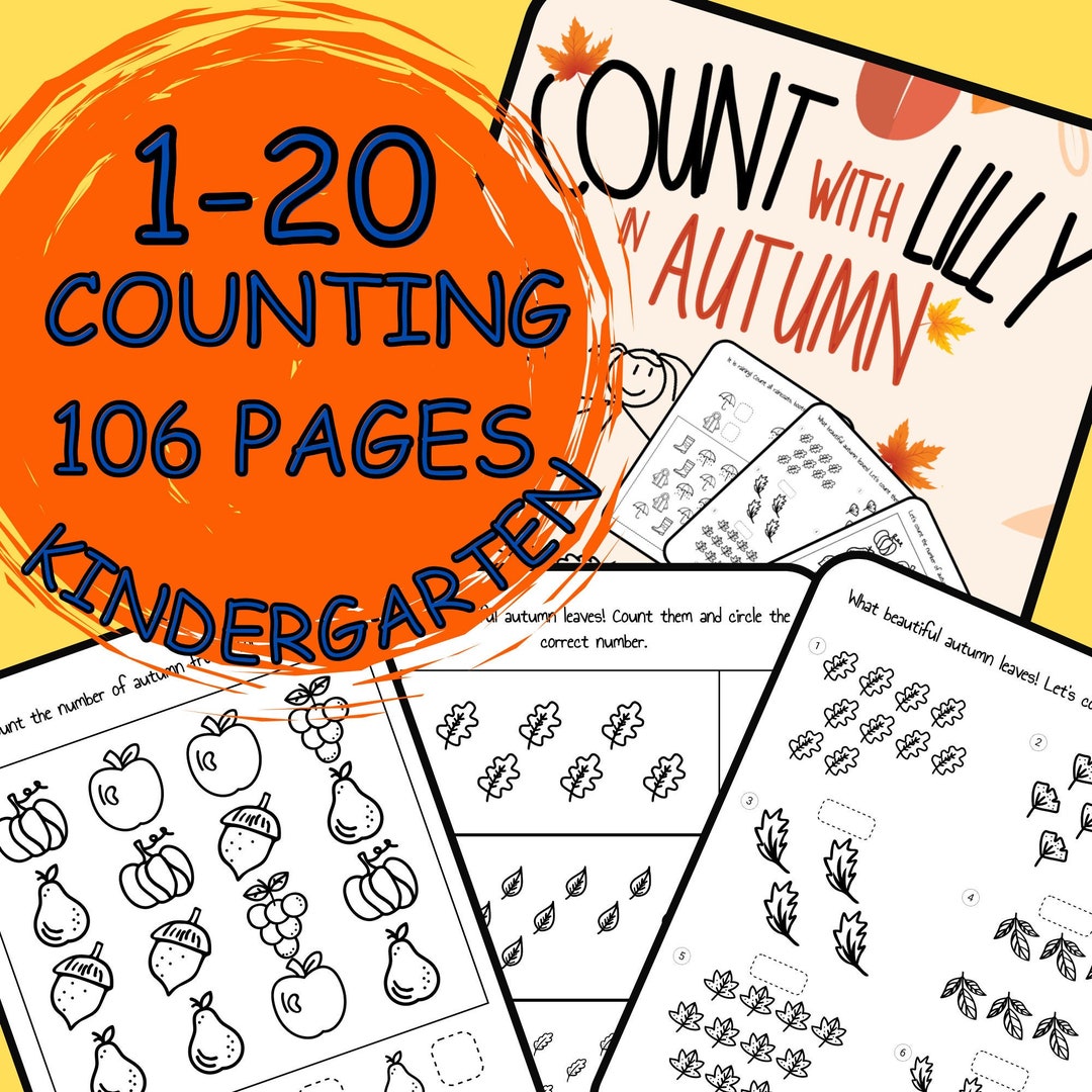 1-20 Counting Worksheets to Learn Numbers and Practice Early Math With ...