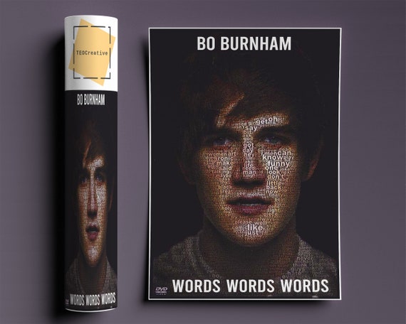Bo Burnham Words Words Words Poster Bo Burnham Poster Words | Etsy