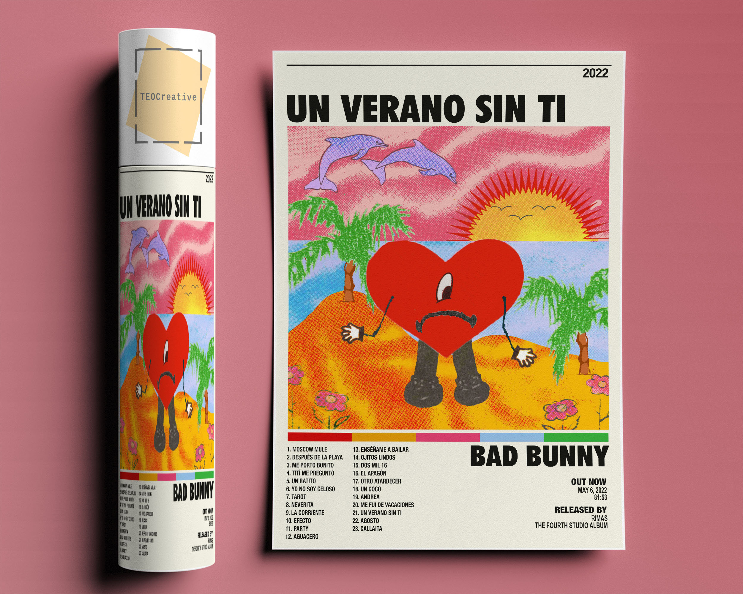 Bad Bunny Poster, Un Verano Sin Ti Poster, Un Verano Sin Ti Bad Bunny ...