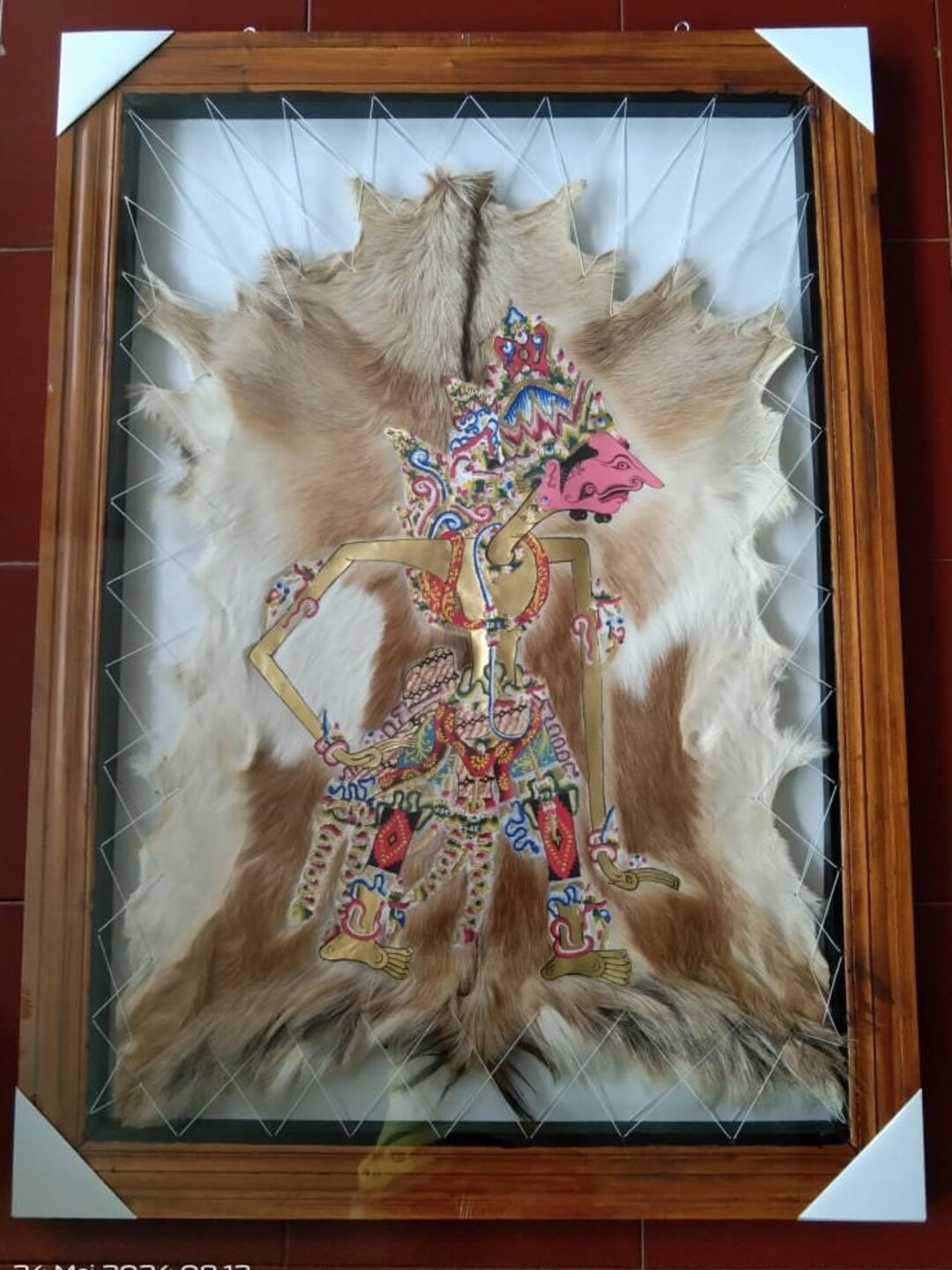 Wayang Painted Leather, Made by Local Painter From Java Indonesia ...