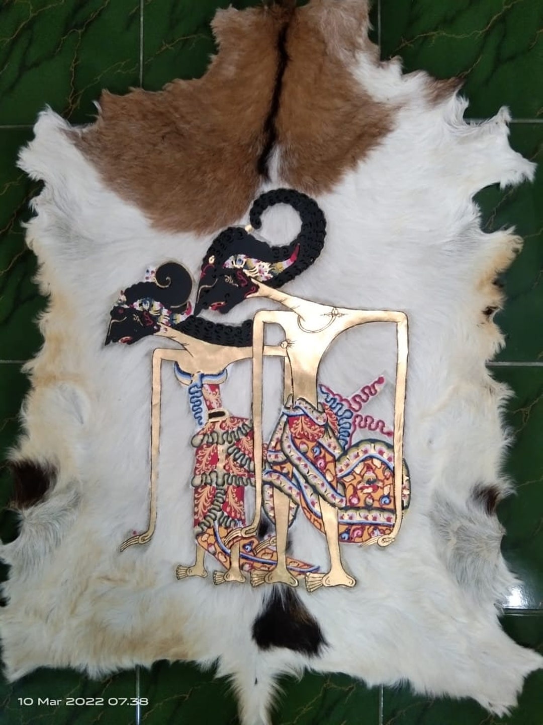 Wayang Painted Leather, Made by Local Painter From Java Indonesia ...