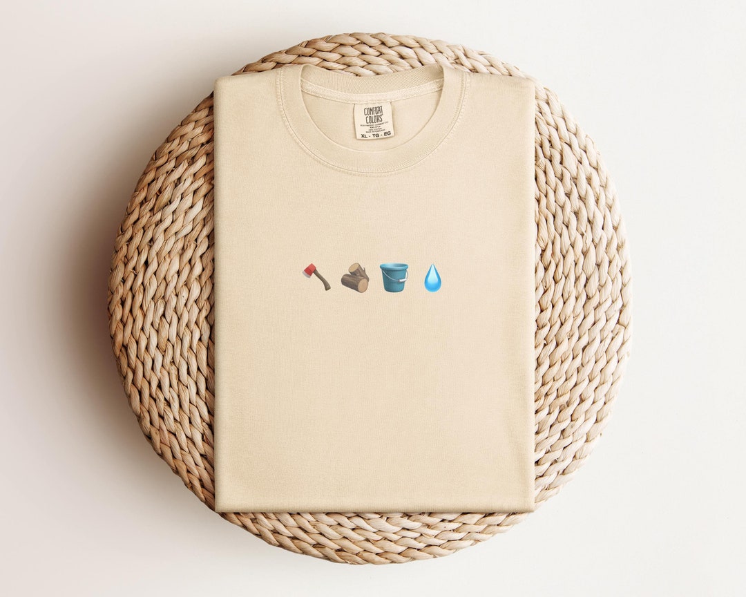 Chop Wood Carry Water Tee - Zen Buddhism Quote Tshirt Gift for Mindful ...