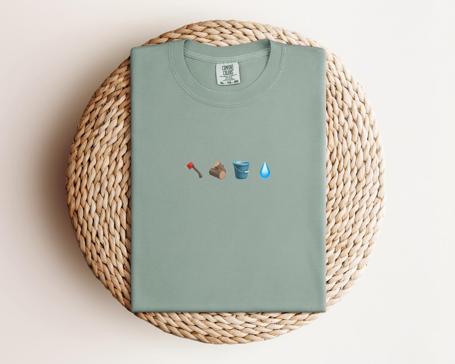 Chop Wood Carry Water Tee - Zen Buddhism Quote Tshirt Gift for Mindful ...