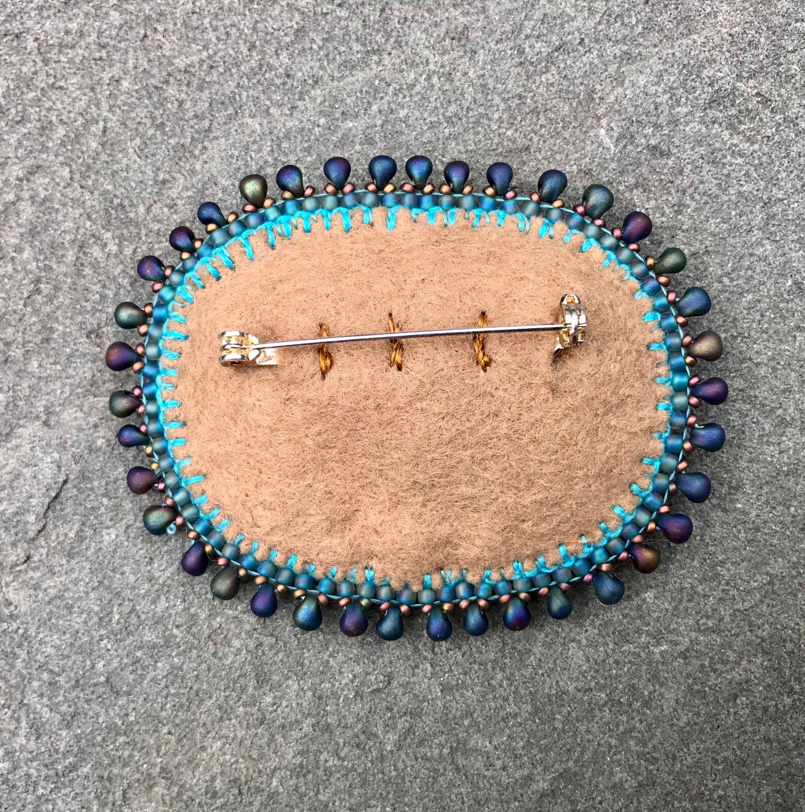 Embroidered Stag Beetle Pin, Fiber Art Brooch - Etsy