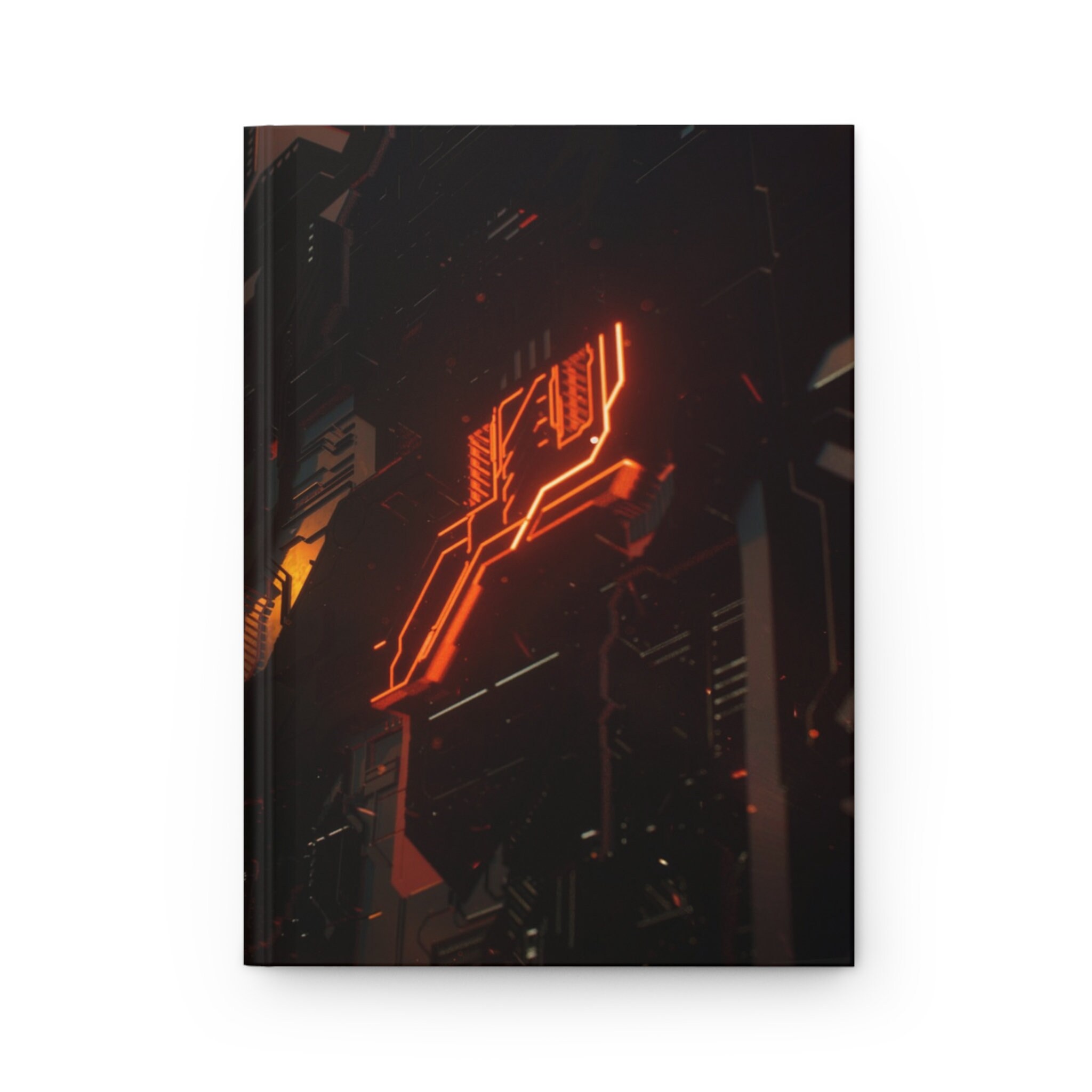 Cyberpunk Hardcover Journal Lined - Sci Fi Writers Notebook, Lined ...