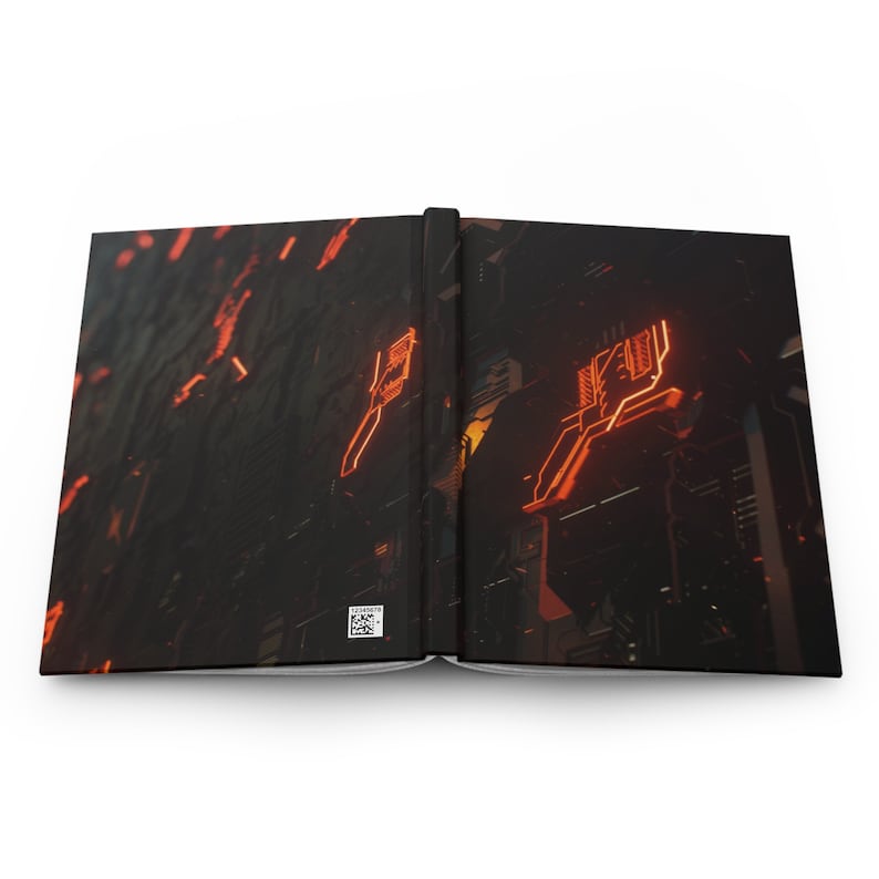 Cyberpunk Hardcover Journal Lined - Sci Fi Writers Notebook, Lined ...