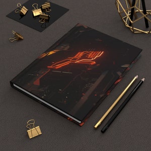 Cyberpunk Hardcover Journal Lined - Sci Fi Writers Notebook, Lined ...