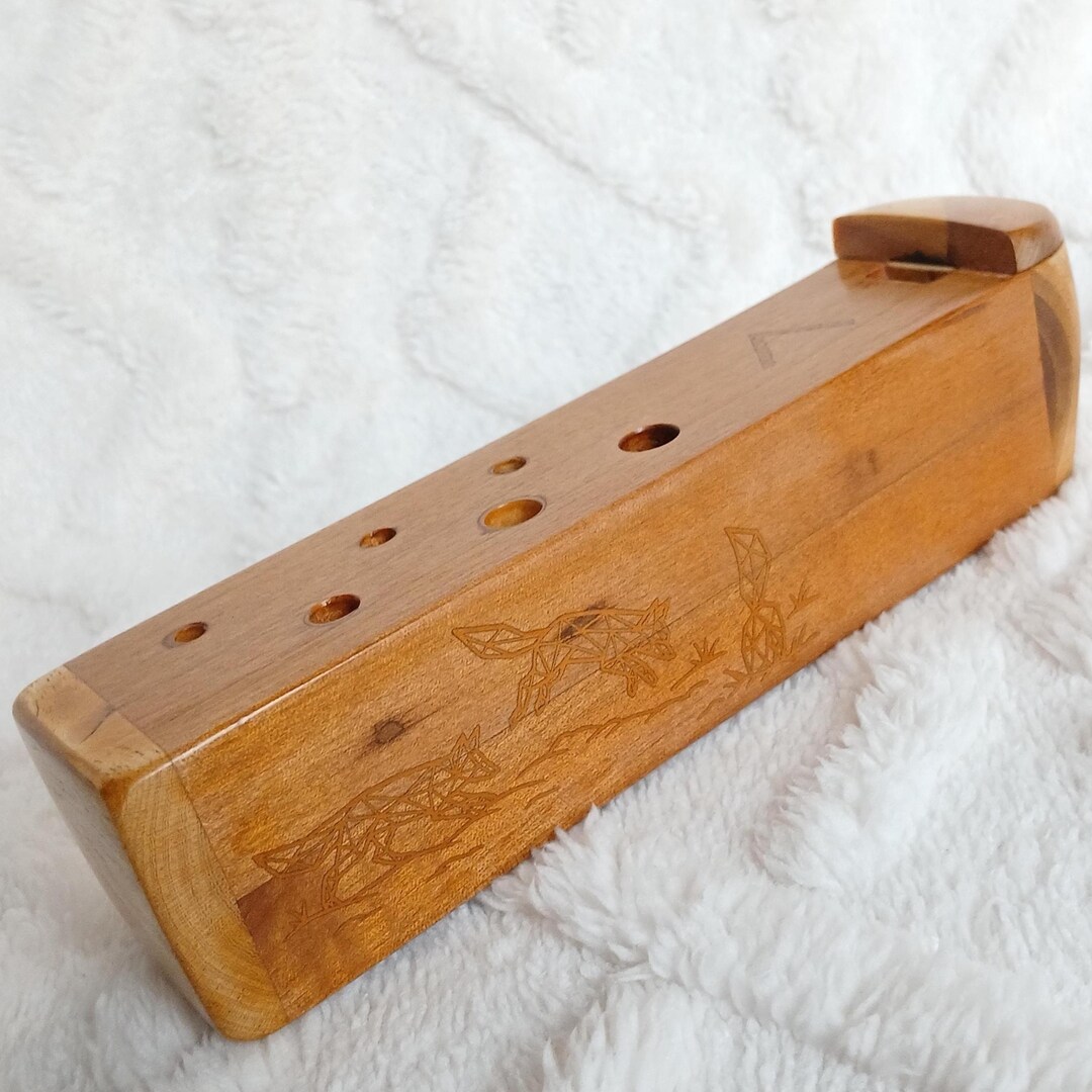 Fox Rune Ocarina – Handmade Wooden Ocarina in G Major – Kenaz Rune ...
