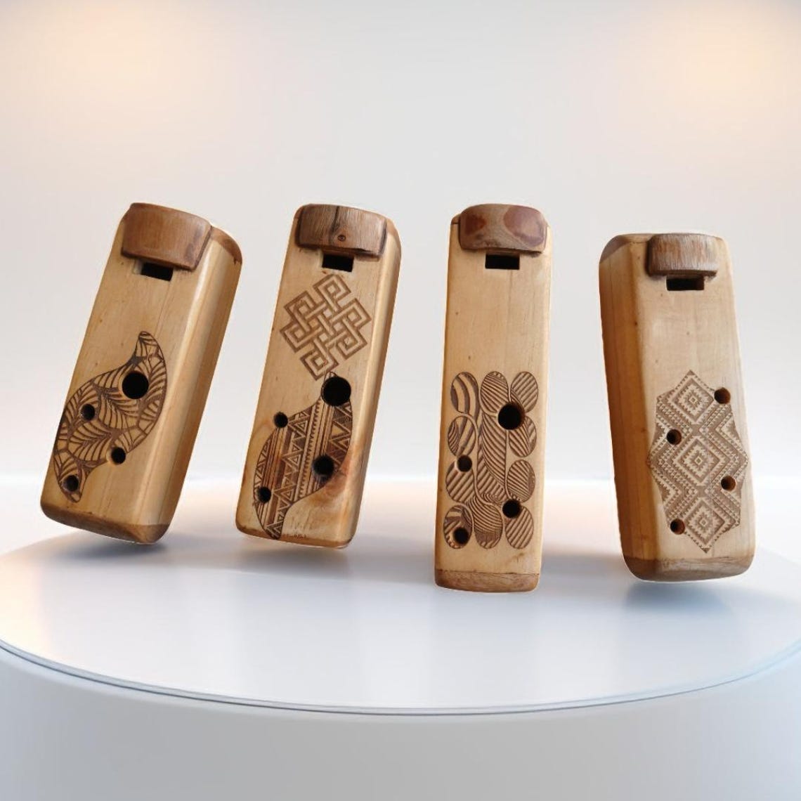 Handcrafted Wooden Ocarina - Pine & Avocado Wood - Unique Wind ...