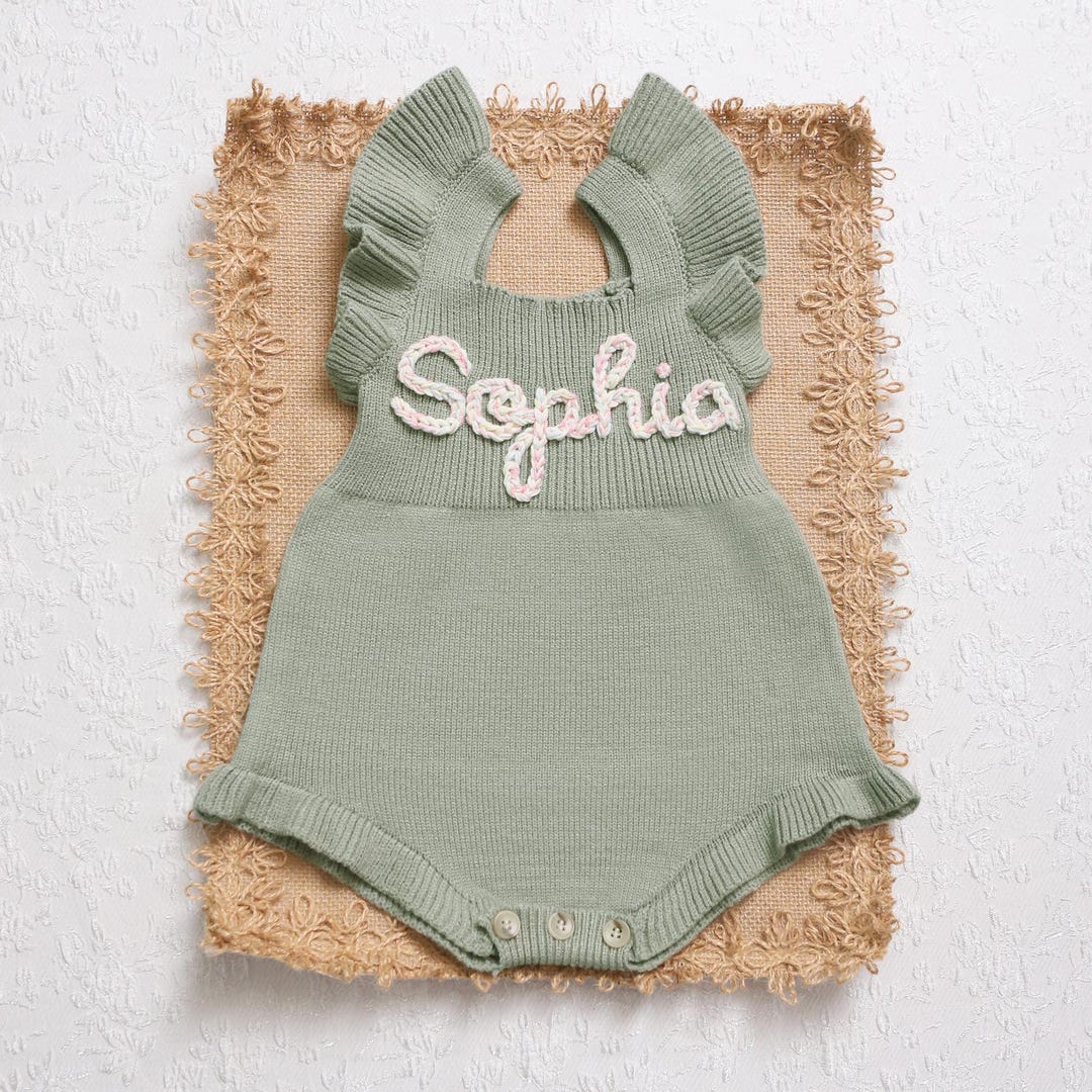 Baby Coming Home Custom Romper, Baby Girl Name Romper, Personalized ...