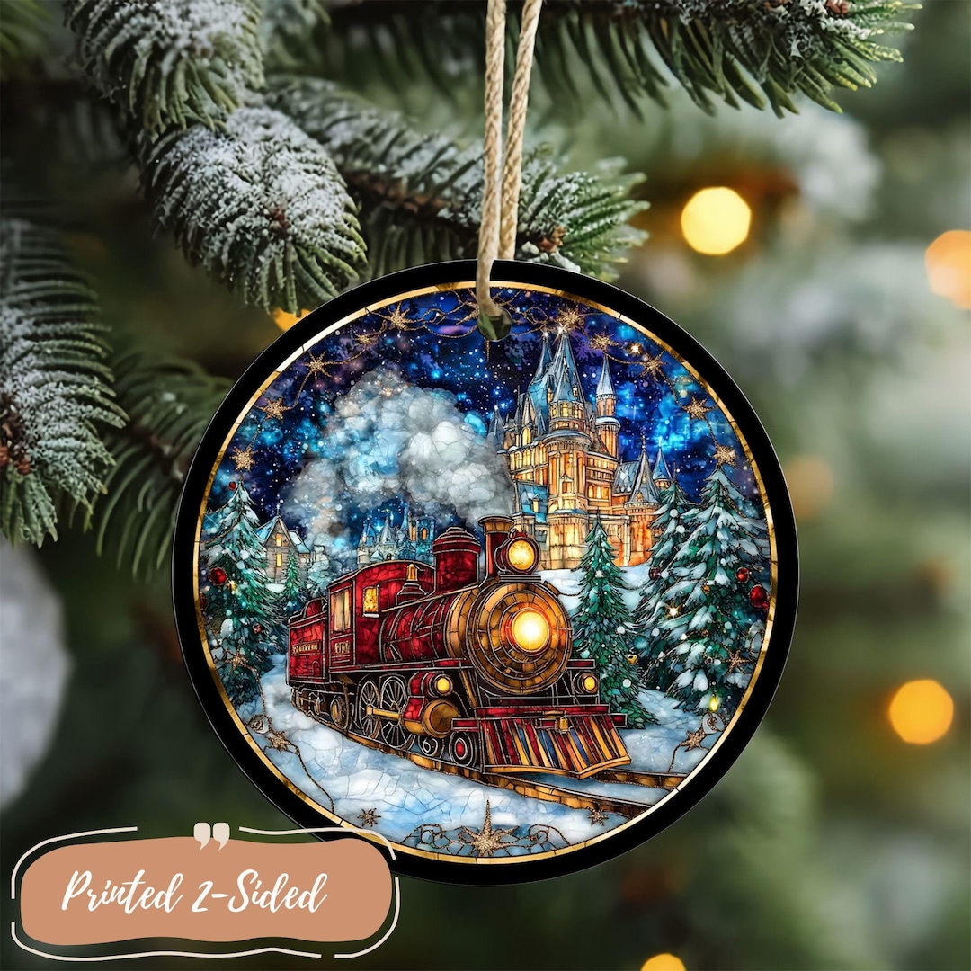 Hgws Express Train Ornament, Polar Express Ornament 2 Side, North Pole ...