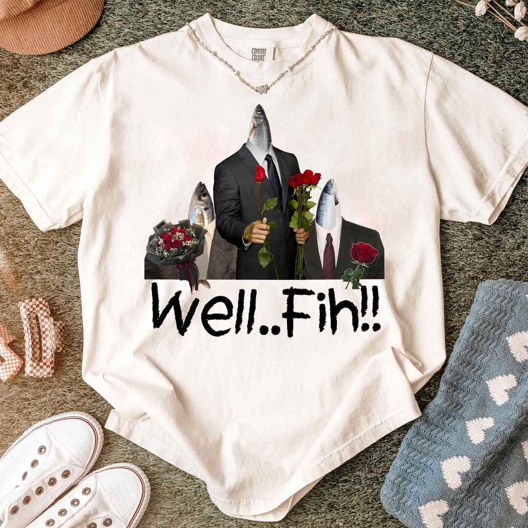 Fih Gentleman Shirt, Funny Misspelled Fish Meme Shirt, Fih Calling ...