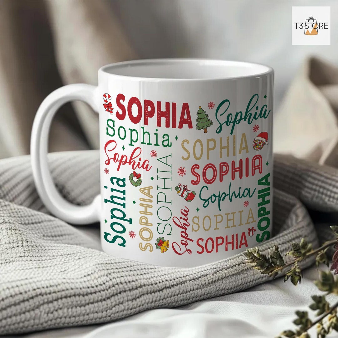 Personalized Name Word Art Mug, Birthday Mug,custom Name Mug, 15oz 11oz ...