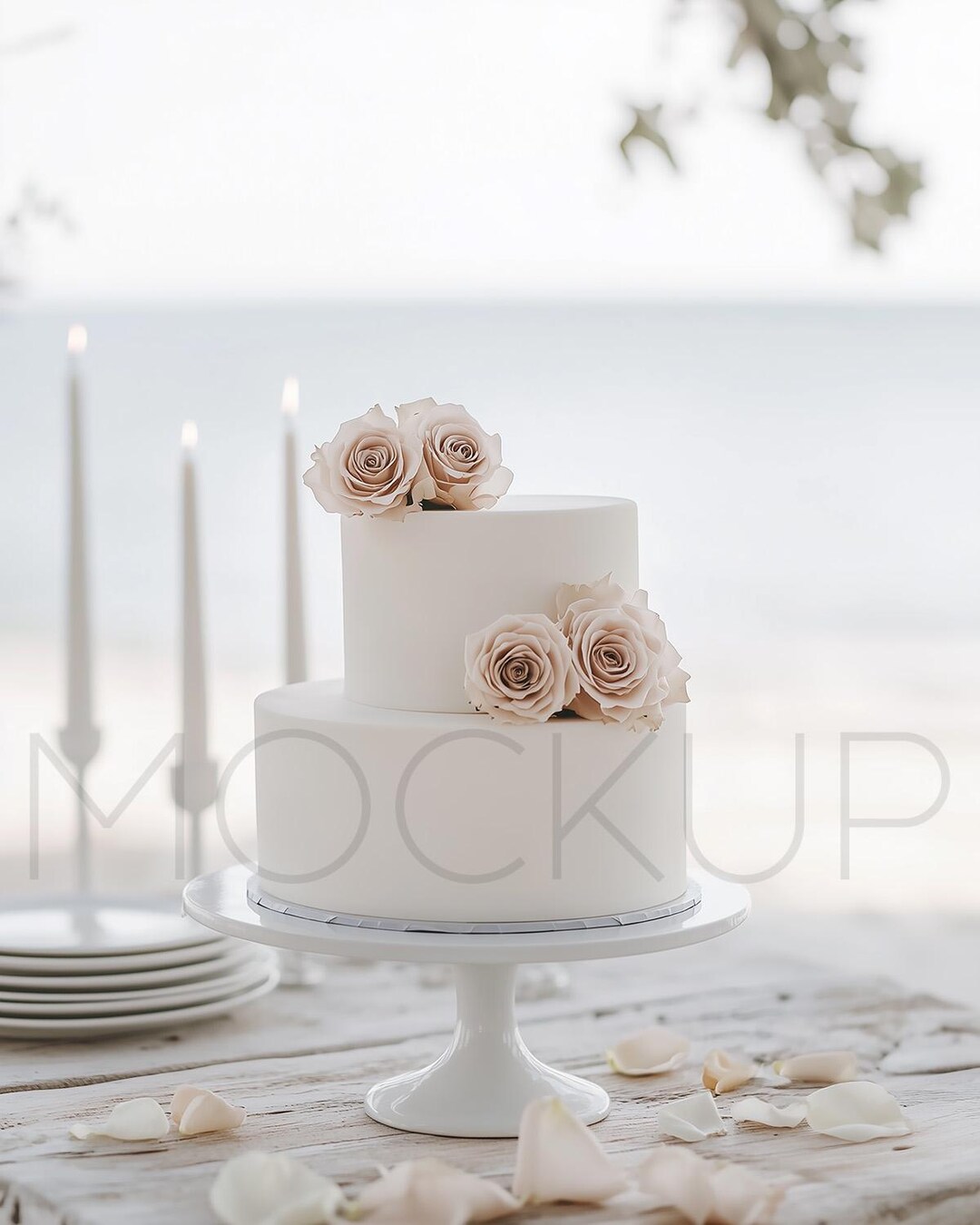 Cake Topper Mockup for Wedding Cake Topper Mockup Anniversary Cake ...